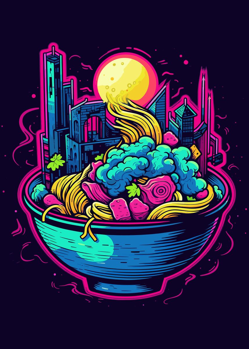 'Ramen Japanese Food' Poster by Violet Gardner | Displate