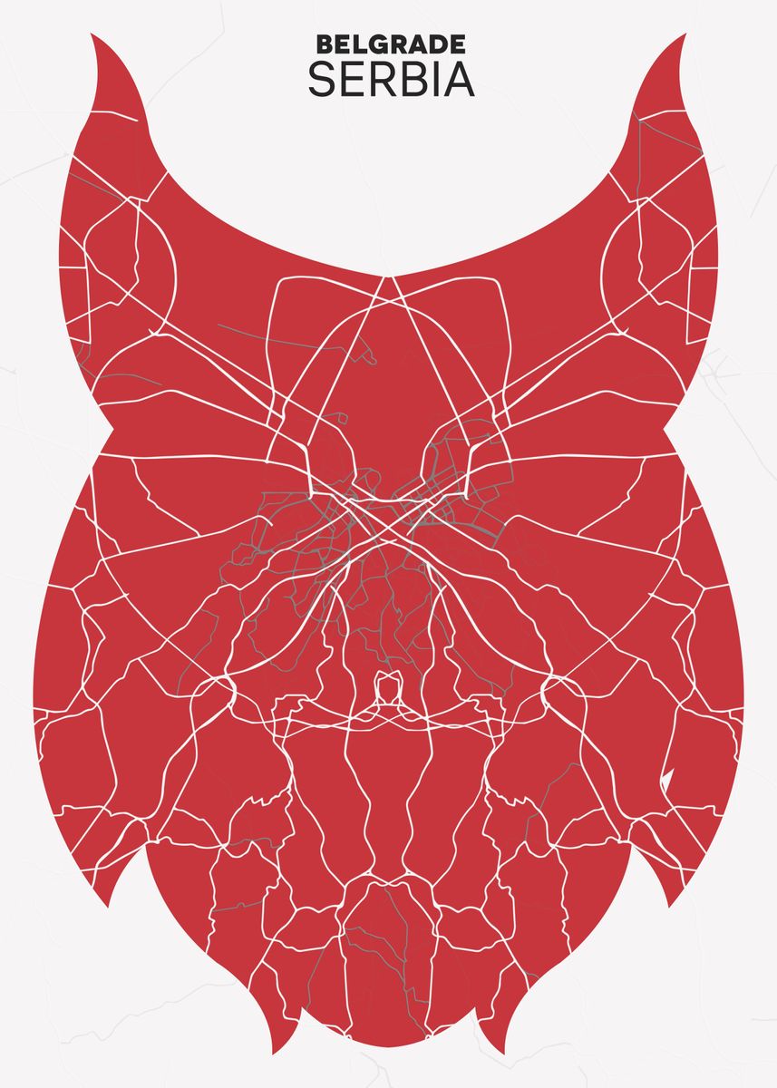 'Belgrade Serbia' Poster, picture, metal print, paint by Farwell ...