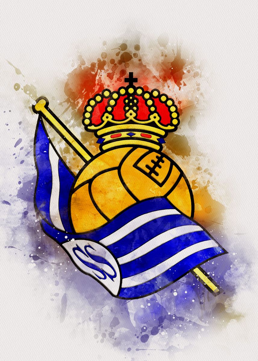 'Real Sociedad FC' Poster, picture, metal print, paint by MarjorieC ...
