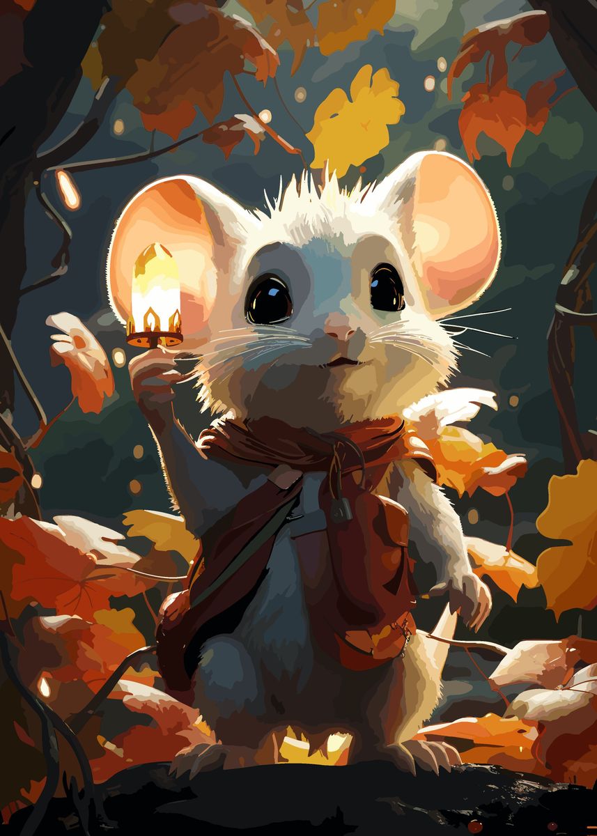 'mouse cute' Poster, picture, metal print, paint by Gabriel dfv | Displate
