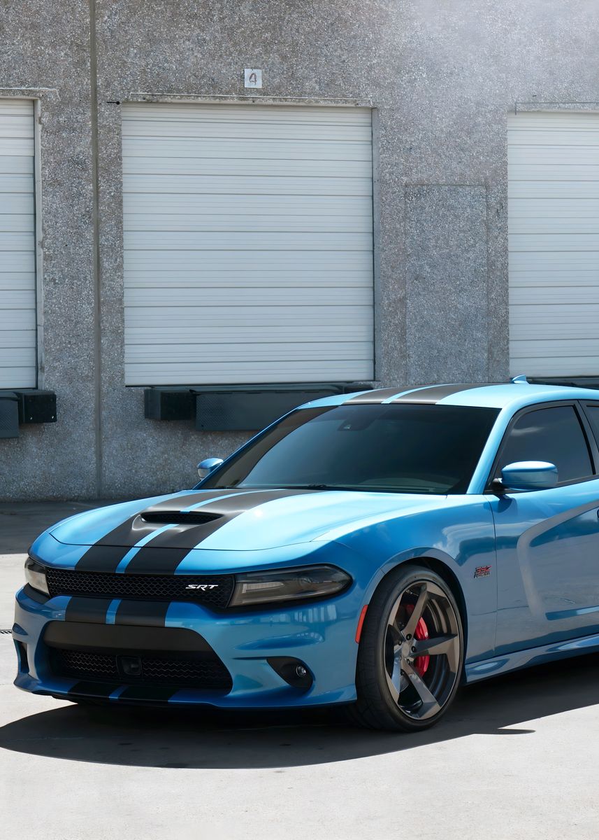 'Dodge Challenger SRT' Poster, picture, metal print, paint by To ...