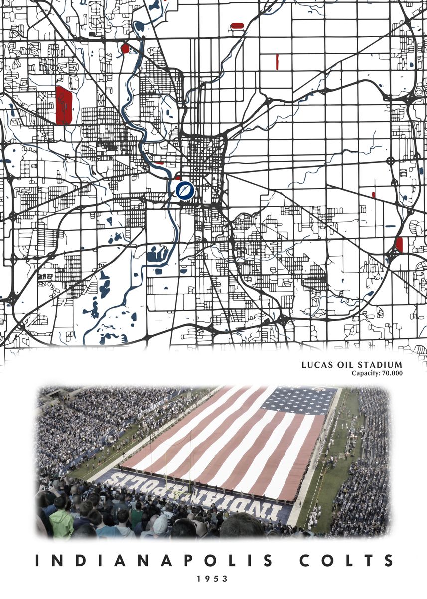 'Indianapolis Colts Lucas O' Poster, picture, metal print, paint by ...