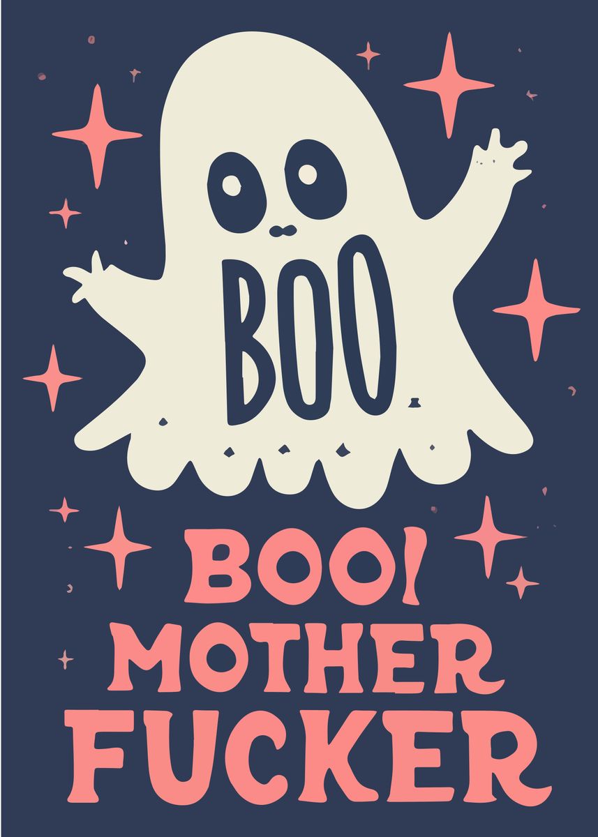 'ghos boo boo' Poster, picture, metal print, paint by erma wati | Displate