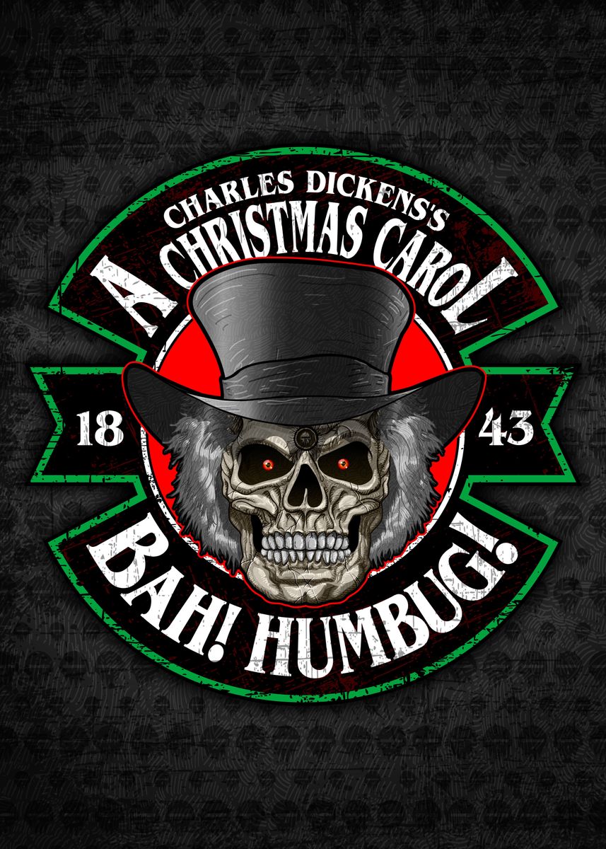 'Bah Humbug Scrooge' Poster, picture, metal print, paint by HEJK81 ...