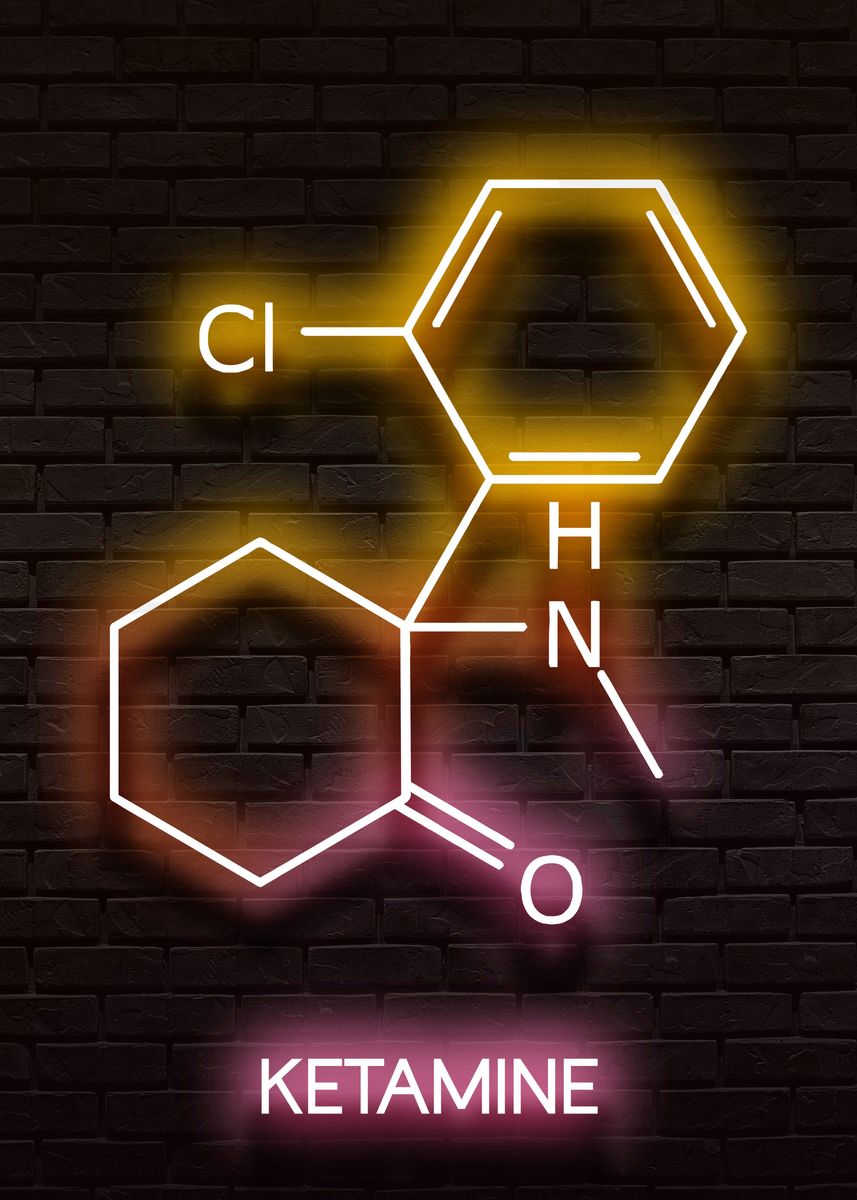 'neon ketamine chemical ' Poster by wyattsnow | Displate