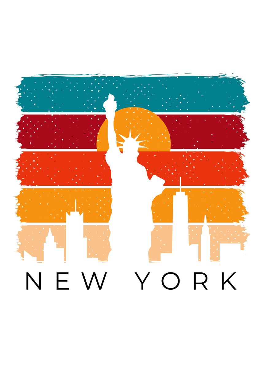 'New York city' Poster by Tech Manis | Displate