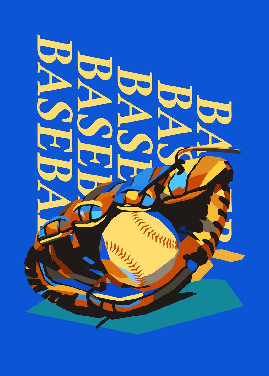 'Baseball Kit Pop Art' Poster by Ro | Displate