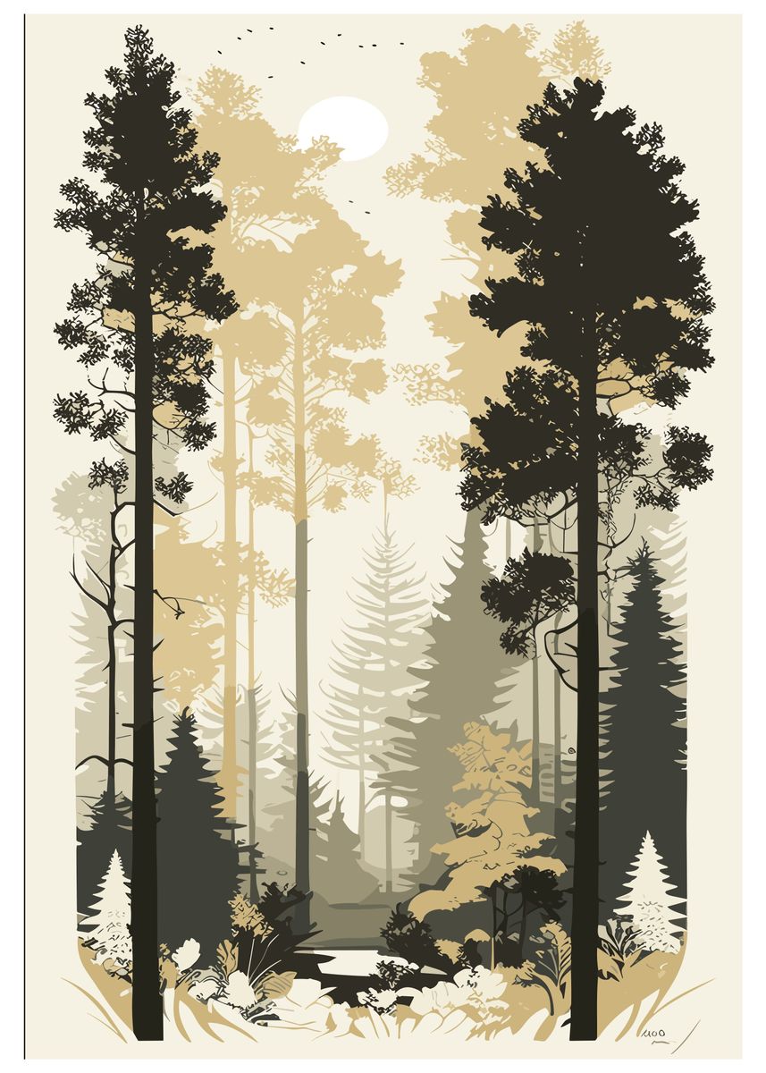 'nature' Poster, picture, metal print, paint by fa is | Displate