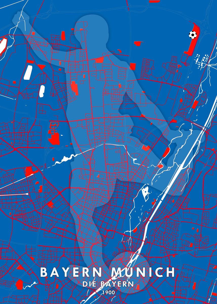 'Bayern Munich ' Poster, picture, metal print, paint by Beiler Korey ...