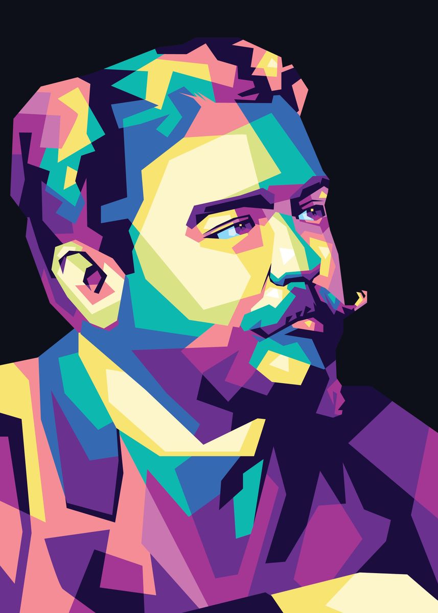 'Isaac Albeniz wpap' Poster, picture, metal print, paint by Saidi Say ...