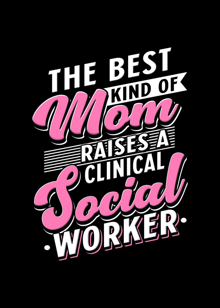 'Clinical Social Worker' Poster, picture, metal print, paint by Uwe ...