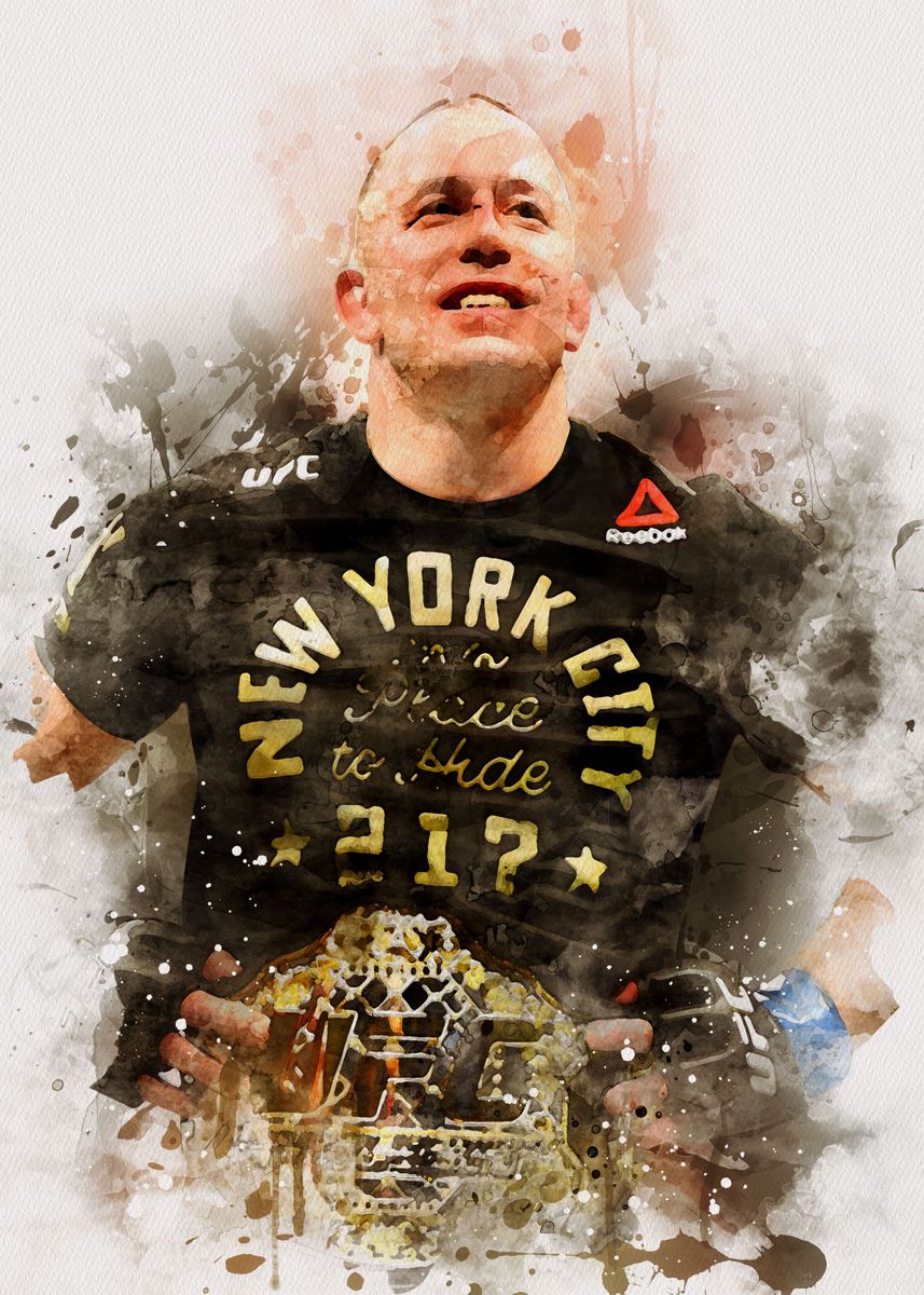 'Georges St Pierre' Poster, picture, metal print, paint by Paul C. Lane ...