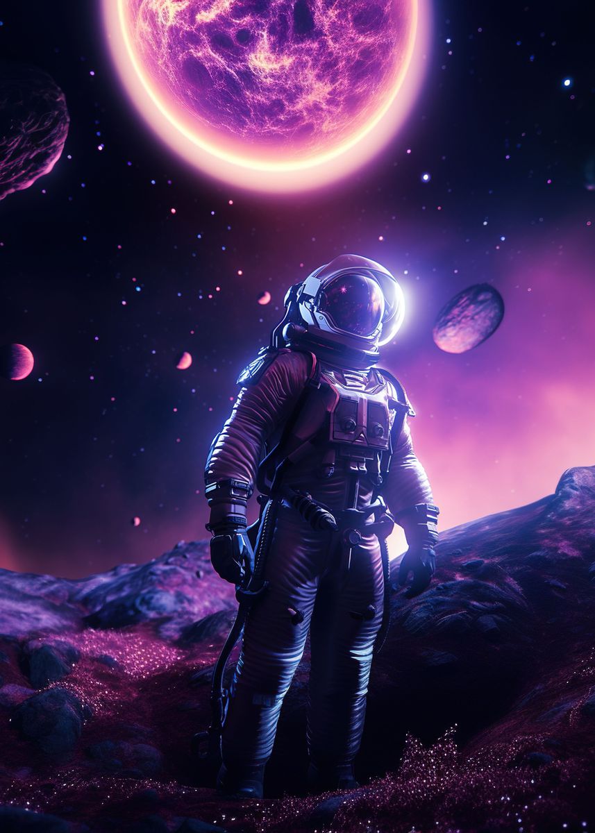 'Purple Void' Poster, picture, metal print, paint by TESSERACT 07 ...