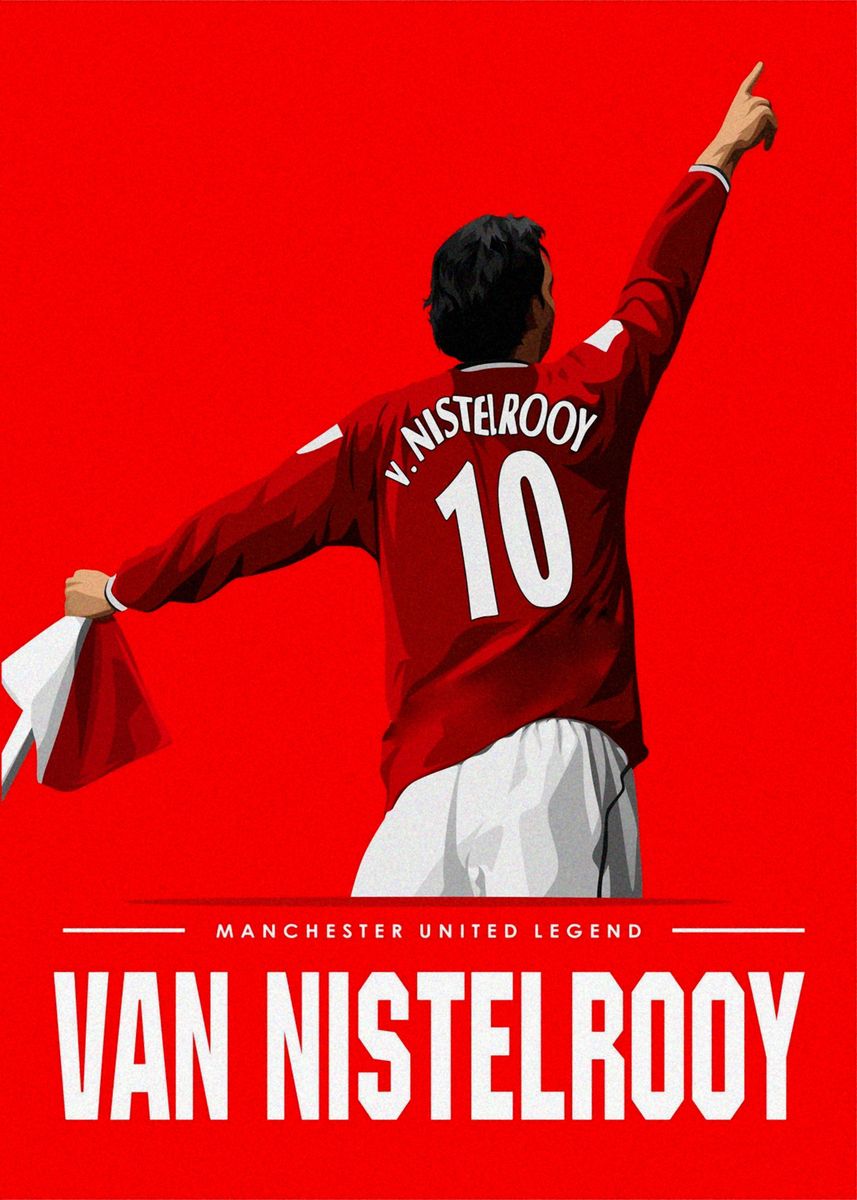 'Ruud Van Nistelrooy' Poster, picture, metal print, paint by RobertHall ...