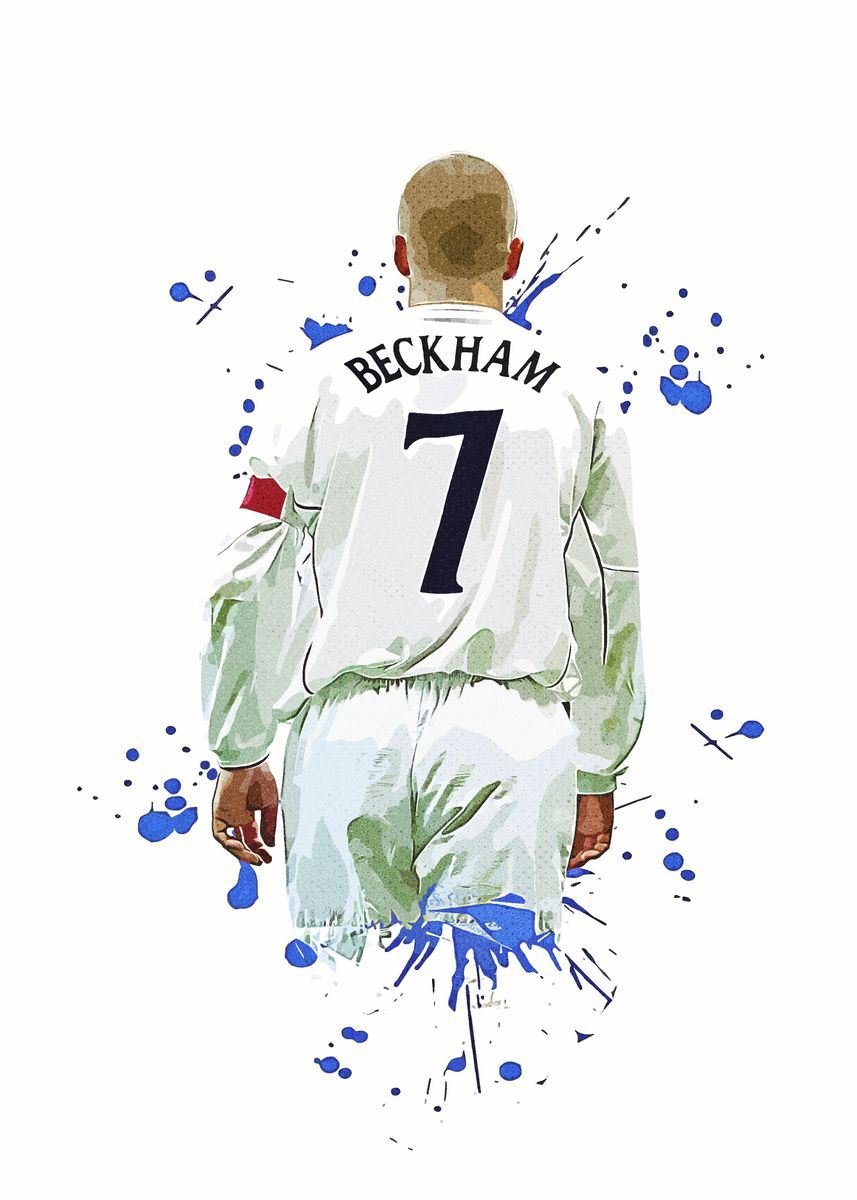 'David Beckham' Poster, picture, metal print, paint by Louise Estrada ...