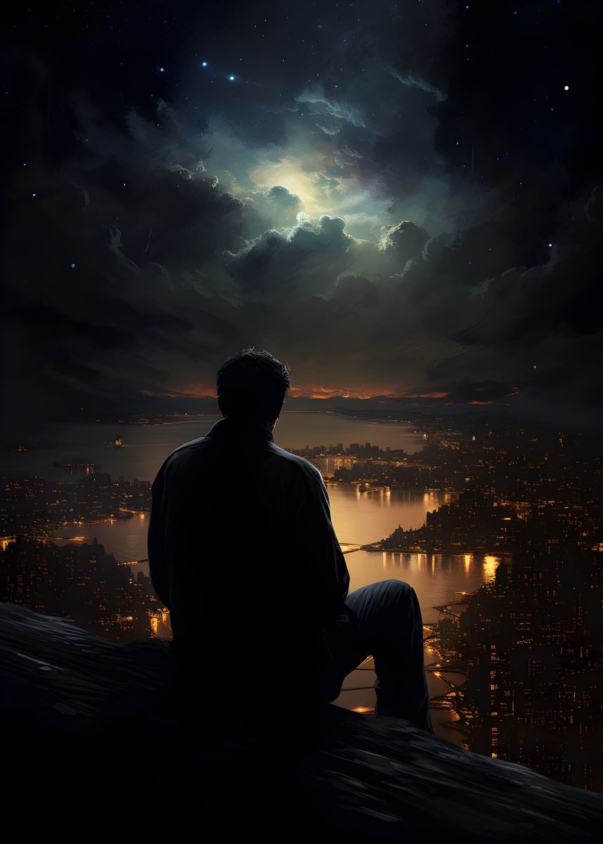 'Overthinking' Poster, picture, metal print, paint by AI Art Architect ...