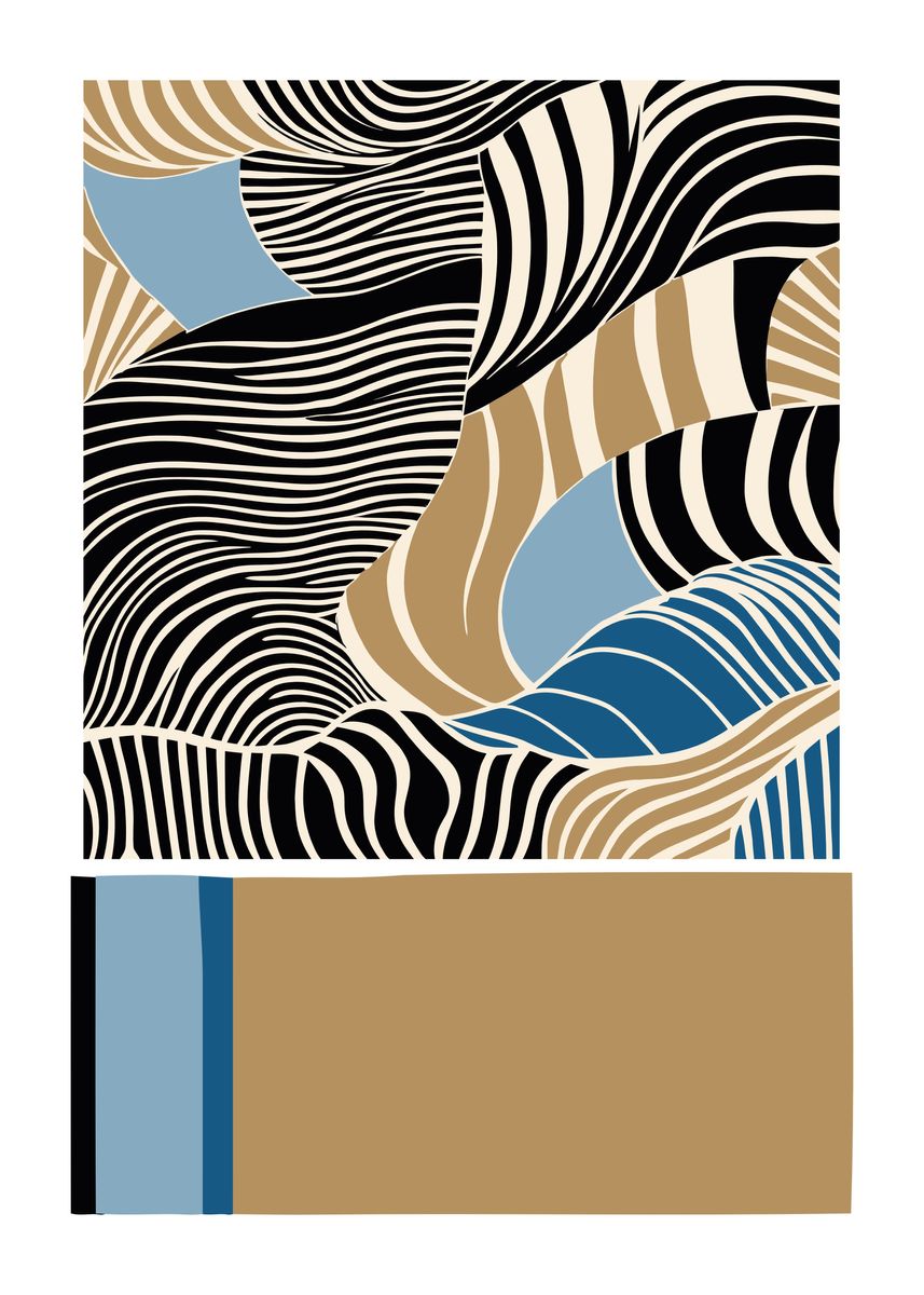 'Aesthetic Abstract Art' Poster, picture, metal print, paint by ...