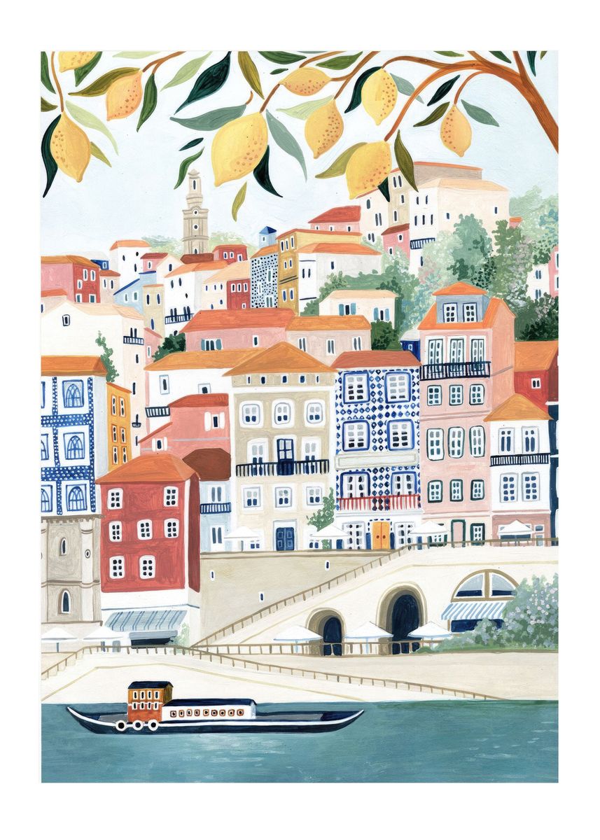 'Porto Portugal Art Print' Poster, picture, metal print, paint by ...