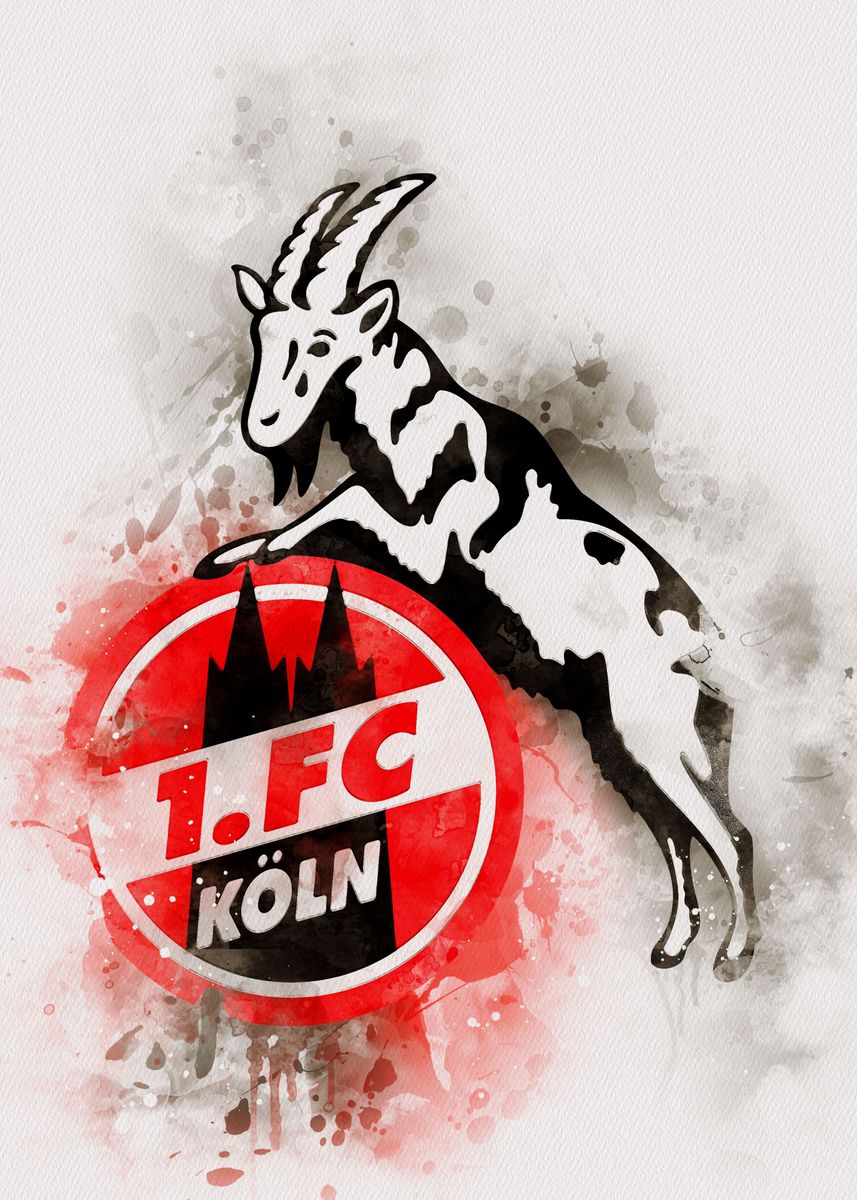 'FC Koln Painting' Poster, picture, metal print, paint by MarjorieC ...