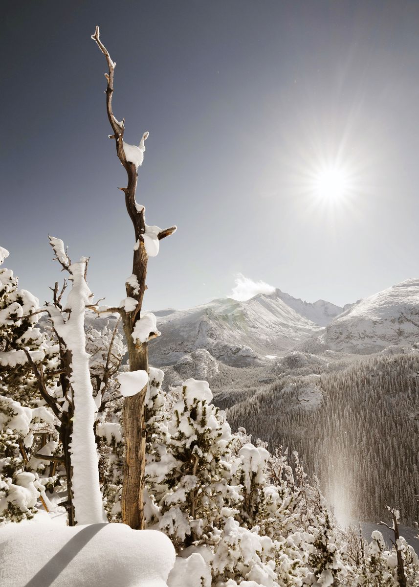 'SNOW MOUNTAIN ' Poster, picture, metal print, paint by LuckStory ...