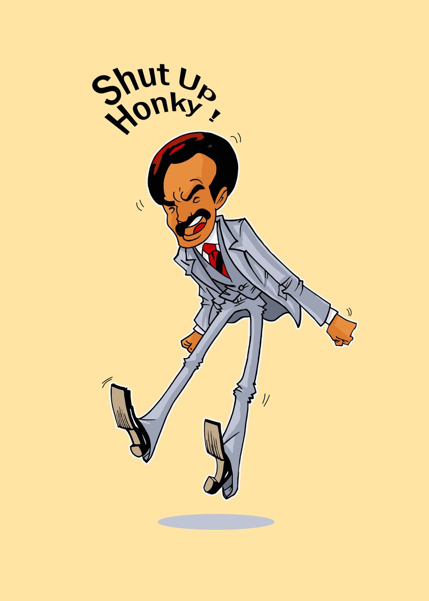 'george jefferson meme' Poster, picture, metal print, paint by Babazuka ...