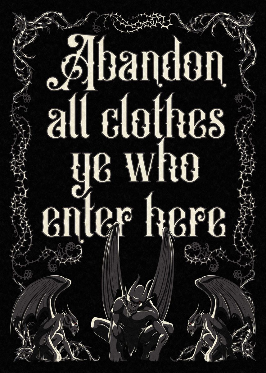 'Funny Goth Bathroom Art' Poster, picture, metal print, paint by Mircea ...