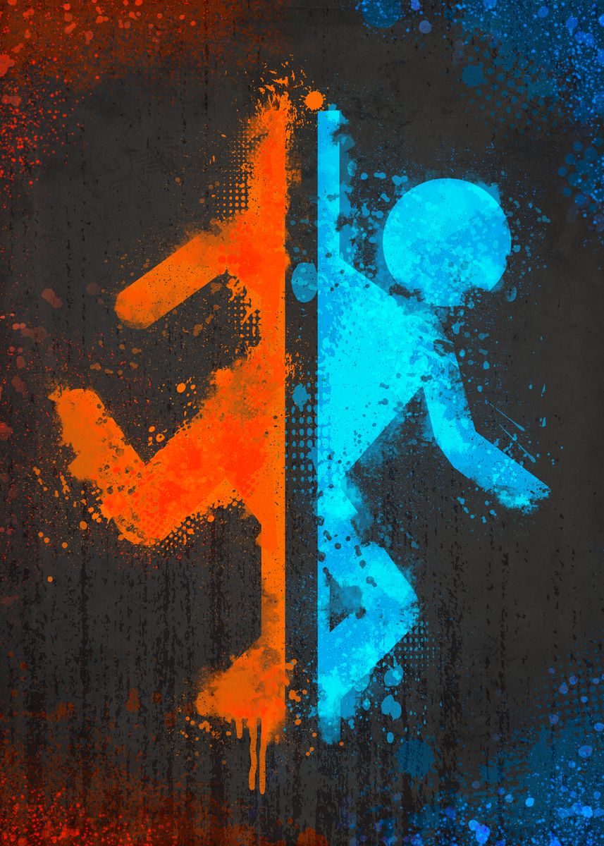 'Portal In Out' Poster, picture, metal print, paint by Portal Game ...