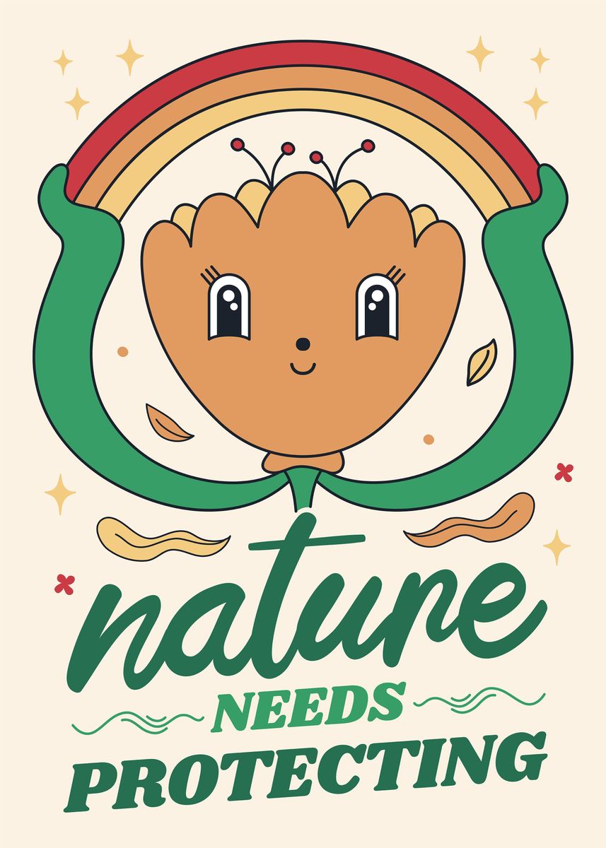 'Nature Needs Protecting' Poster, picture, metal print, paint by Cool ...