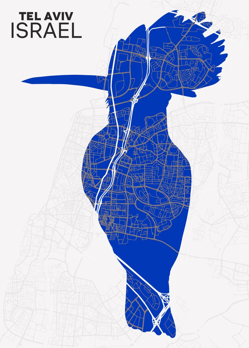 'Tel Aviv Israel' Poster, picture, metal print, paint by Farwell ...