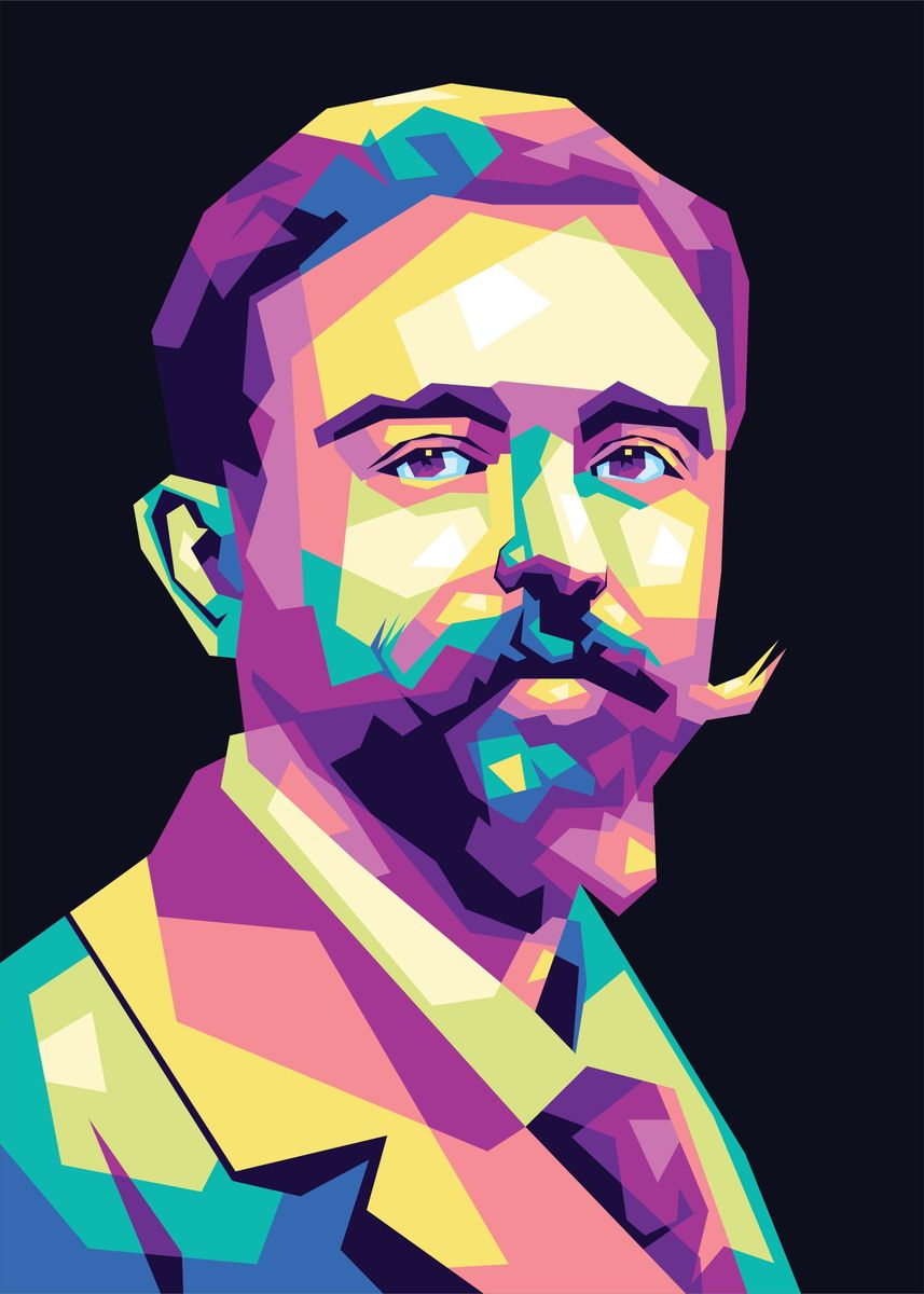 'Isaac Albeniz' Poster, picture, metal print, paint by Saidi Say | Displate