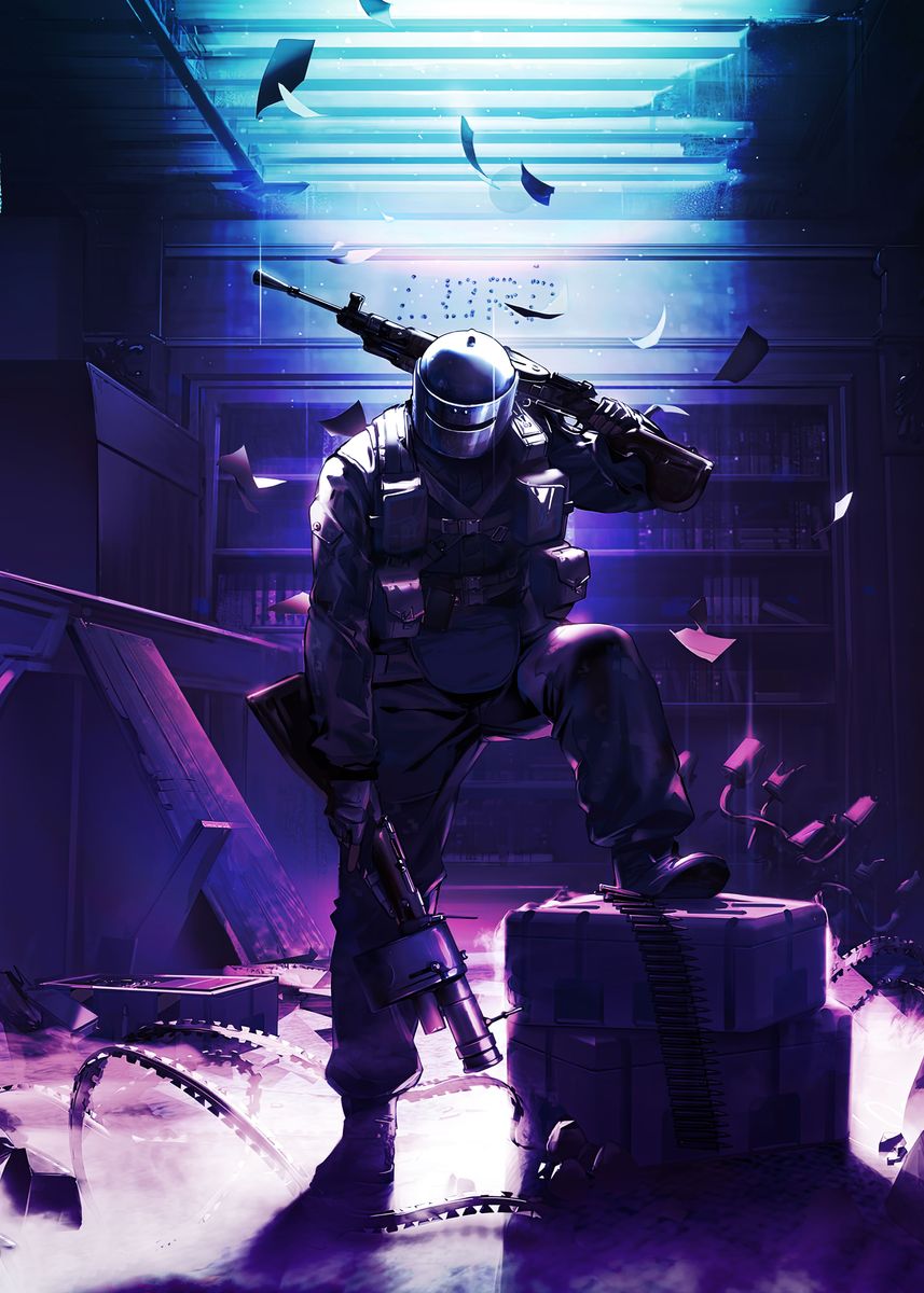 'Arknights soldier' Poster, picture, metal print, paint by Lancarjaya ...