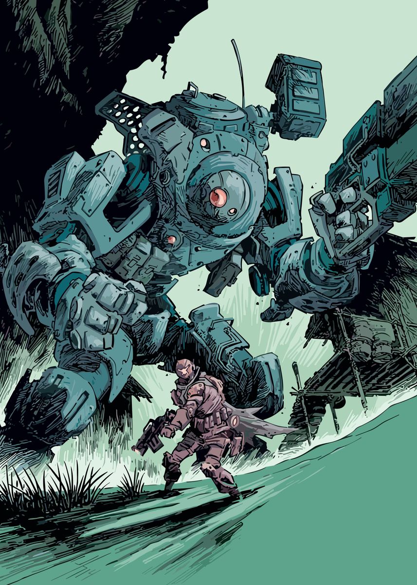 'Titanfall' Poster, picture, metal print, paint by Bae Irene | Displate