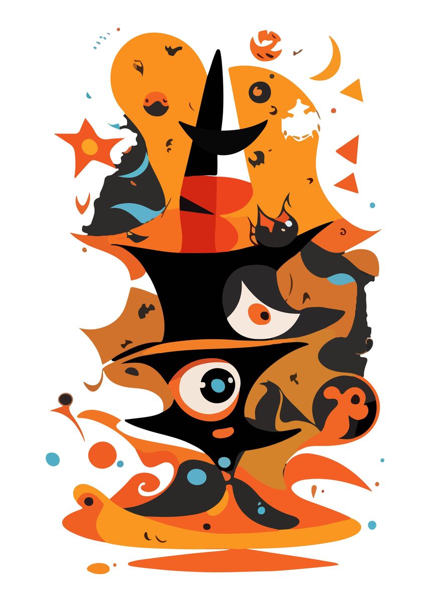 'Halloween Nightmare' Poster, picture, metal print, paint by Cat ...