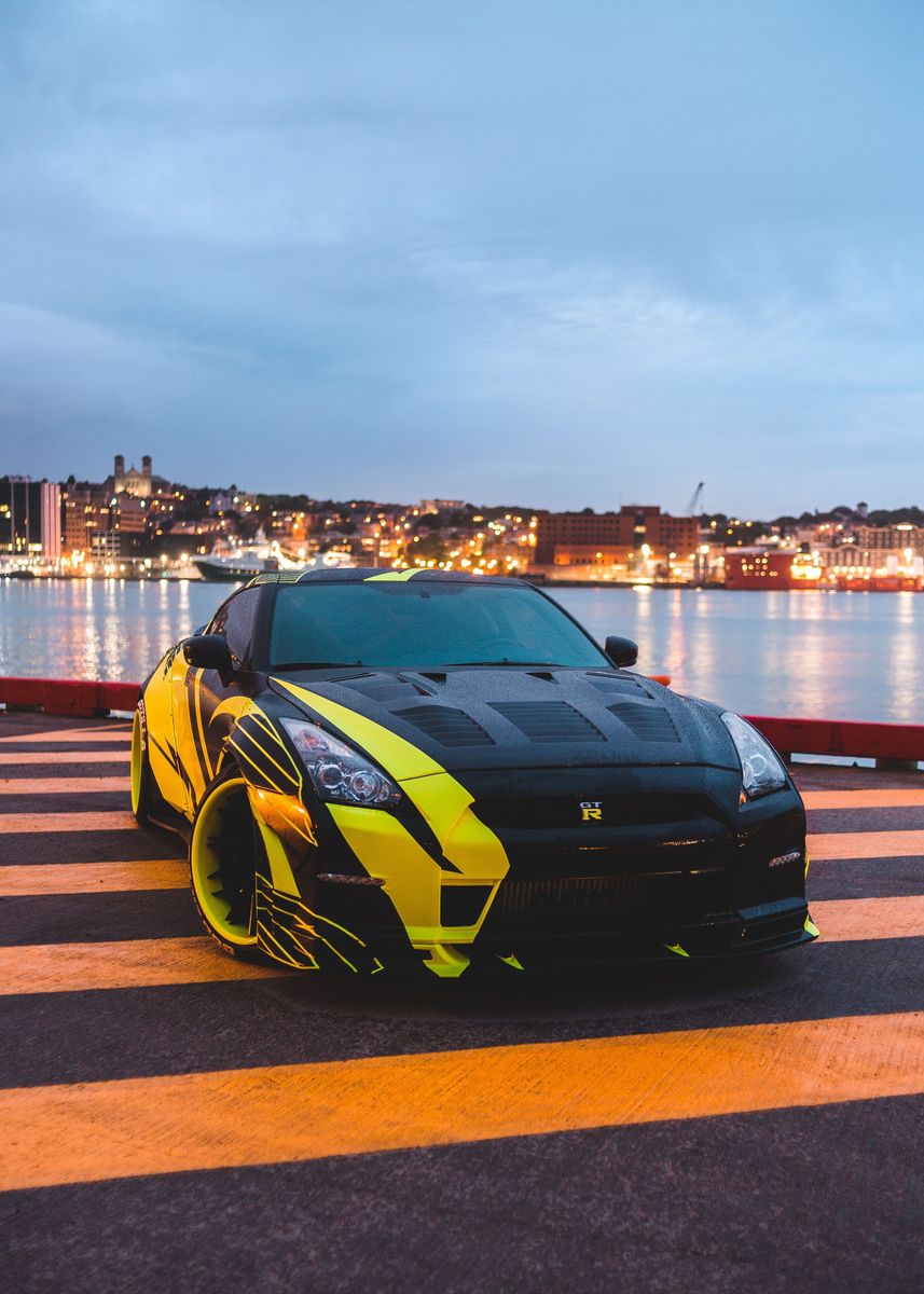 'Nissan GTR R35' Poster, picture, metal print, paint by Jason HCK ...