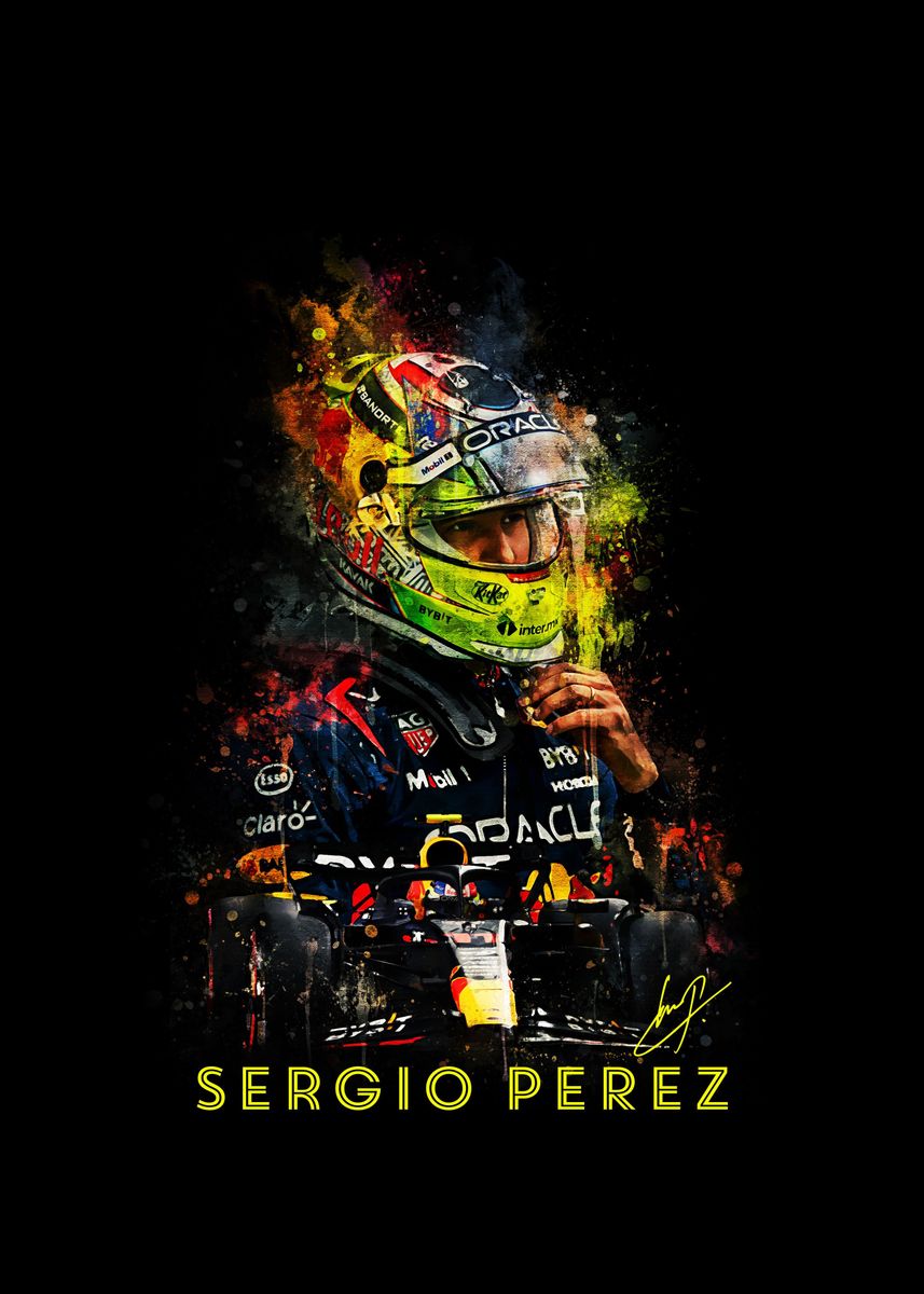 'Sergio Perez ' Poster by Brian John | Displate