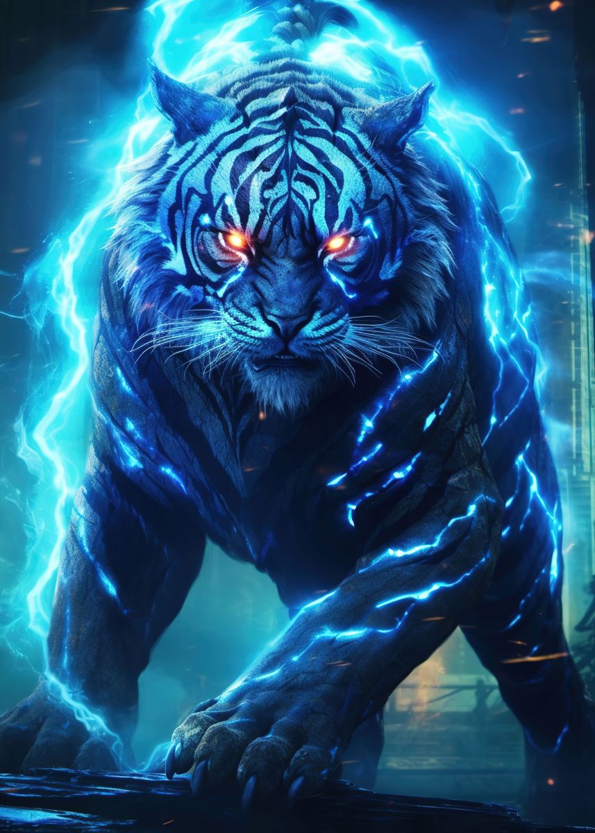 'Magic Tiger' Poster by SkyBlue | Displate