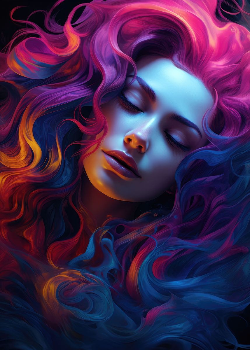 'Ethereal Chroma' Poster by murtzart | Displate