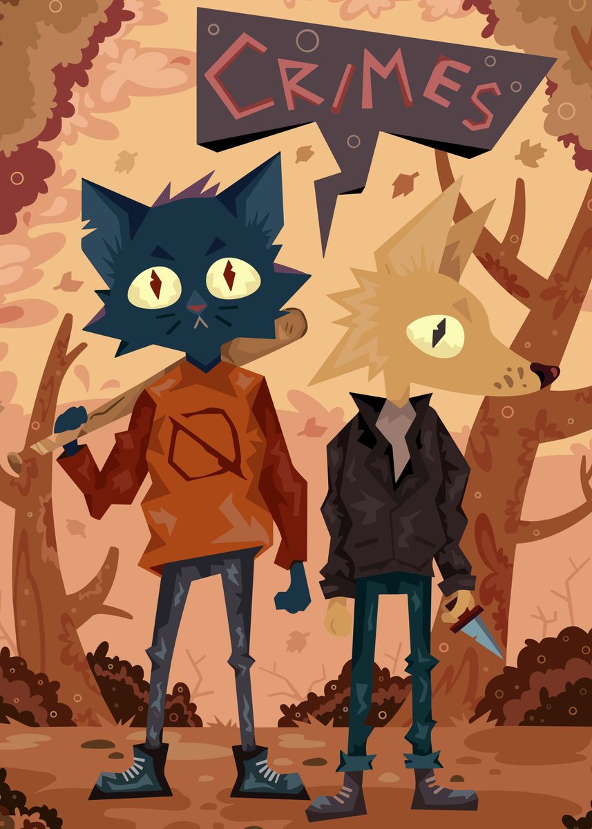 'night in the woods' Poster, picture, metal print, paint by asu balap ...