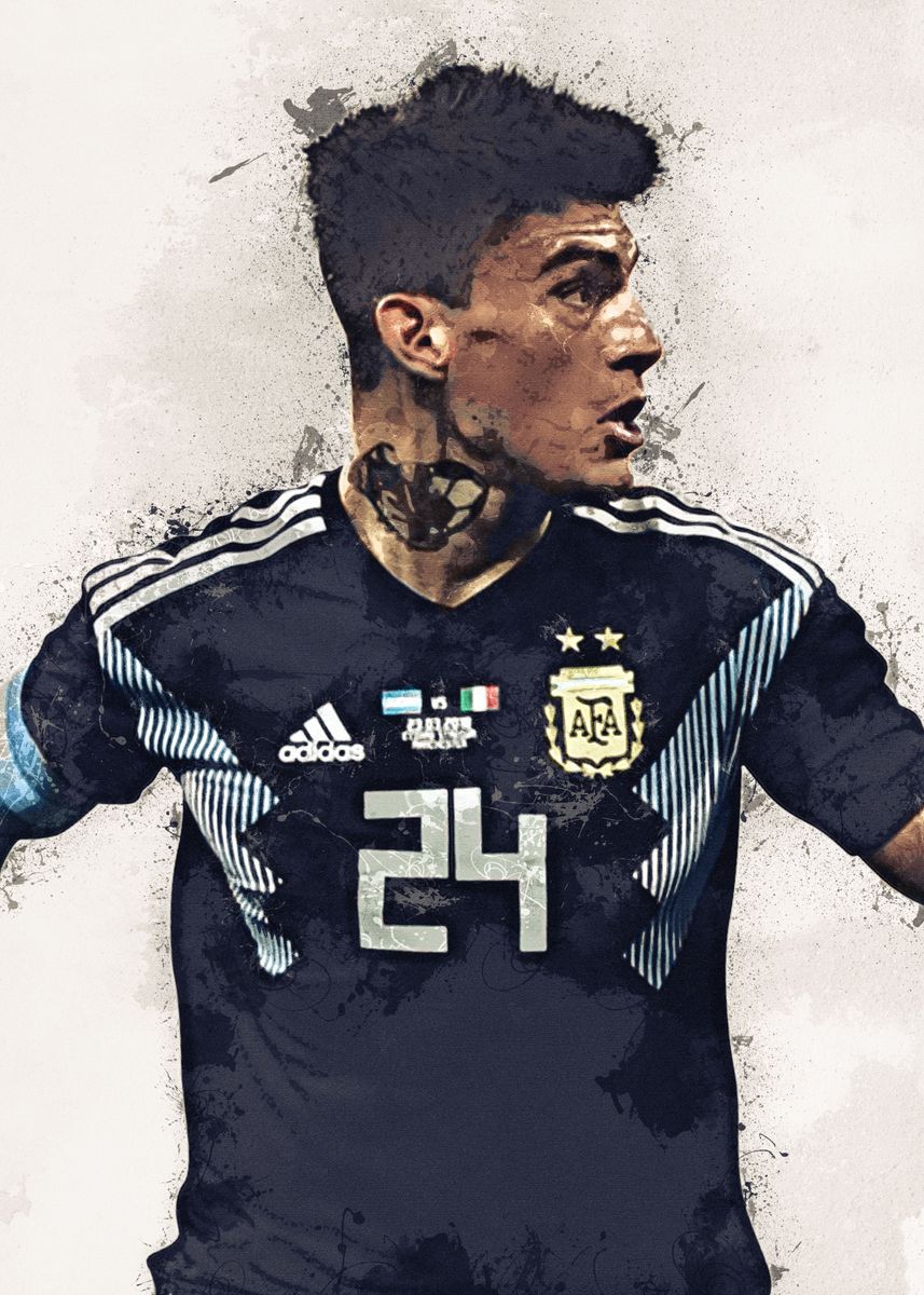 'Diego Perotti' Poster, picture, metal print, paint by Ollie Reid ...