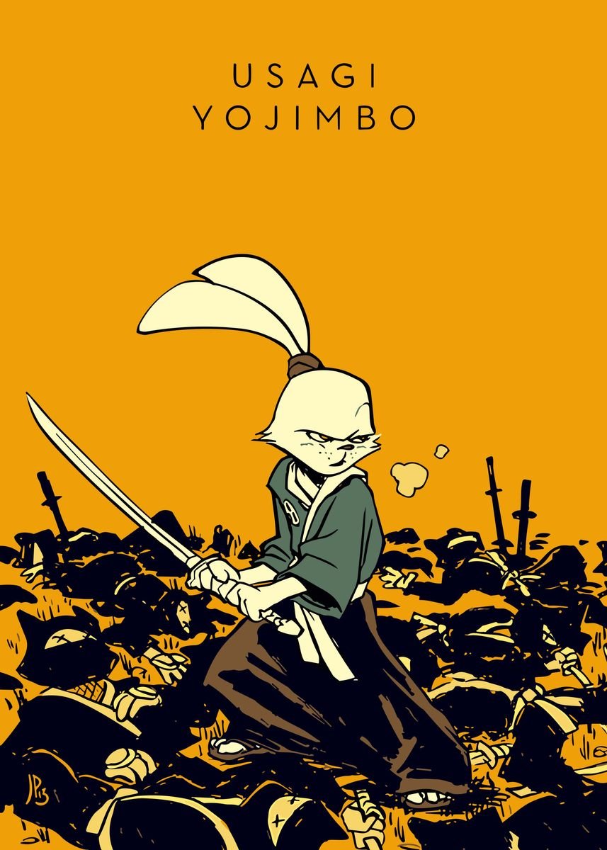 'Usagi Yojimbo Samurai' Poster, picture, metal print, paint by Yllar ...