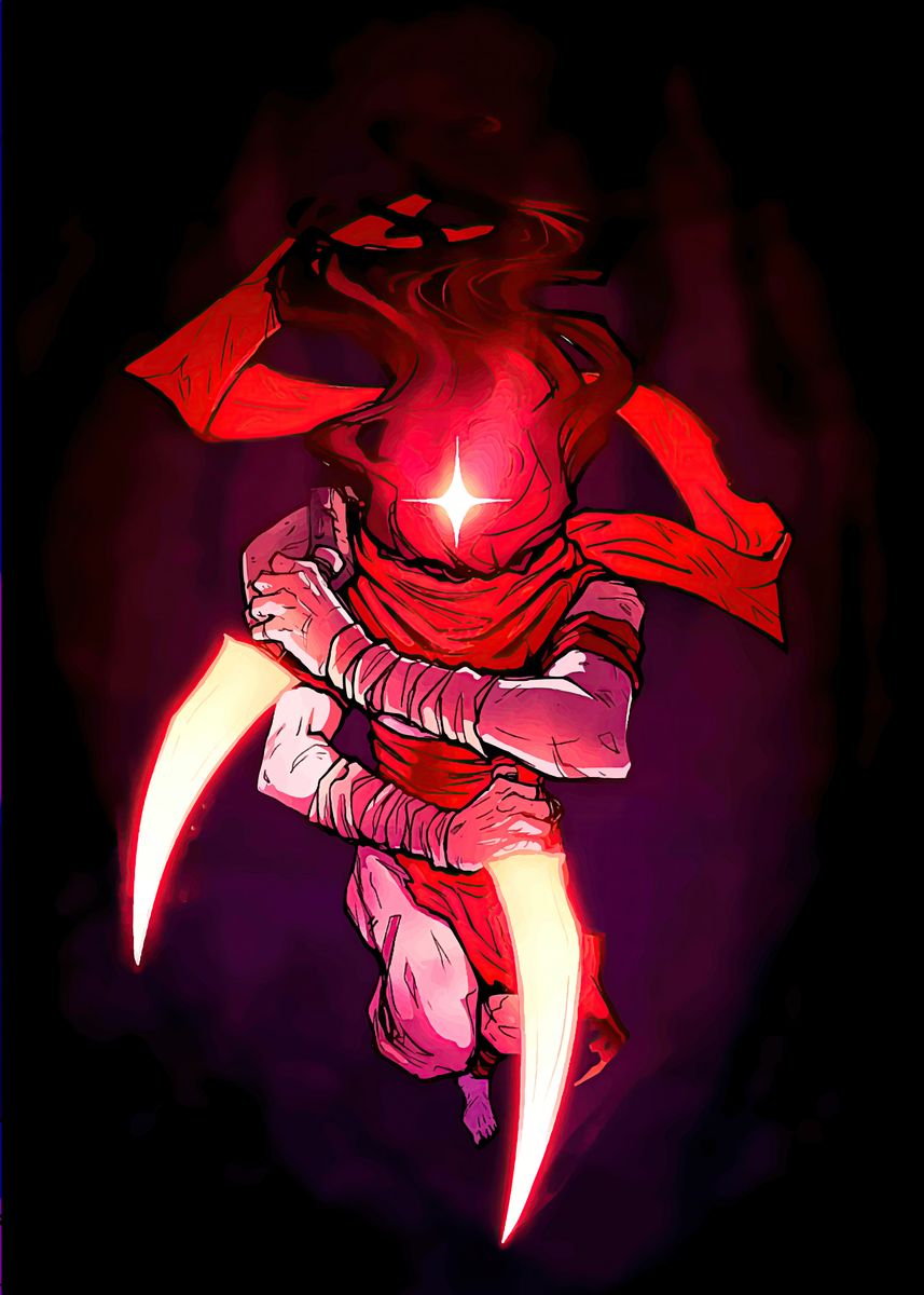 'shinobi dead cells' Poster, picture, metal print, paint by Makaryo ...