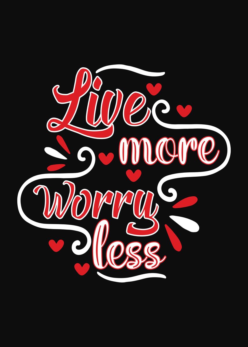 'Quotes hark work live more' Poster, picture, metal print, paint by ...