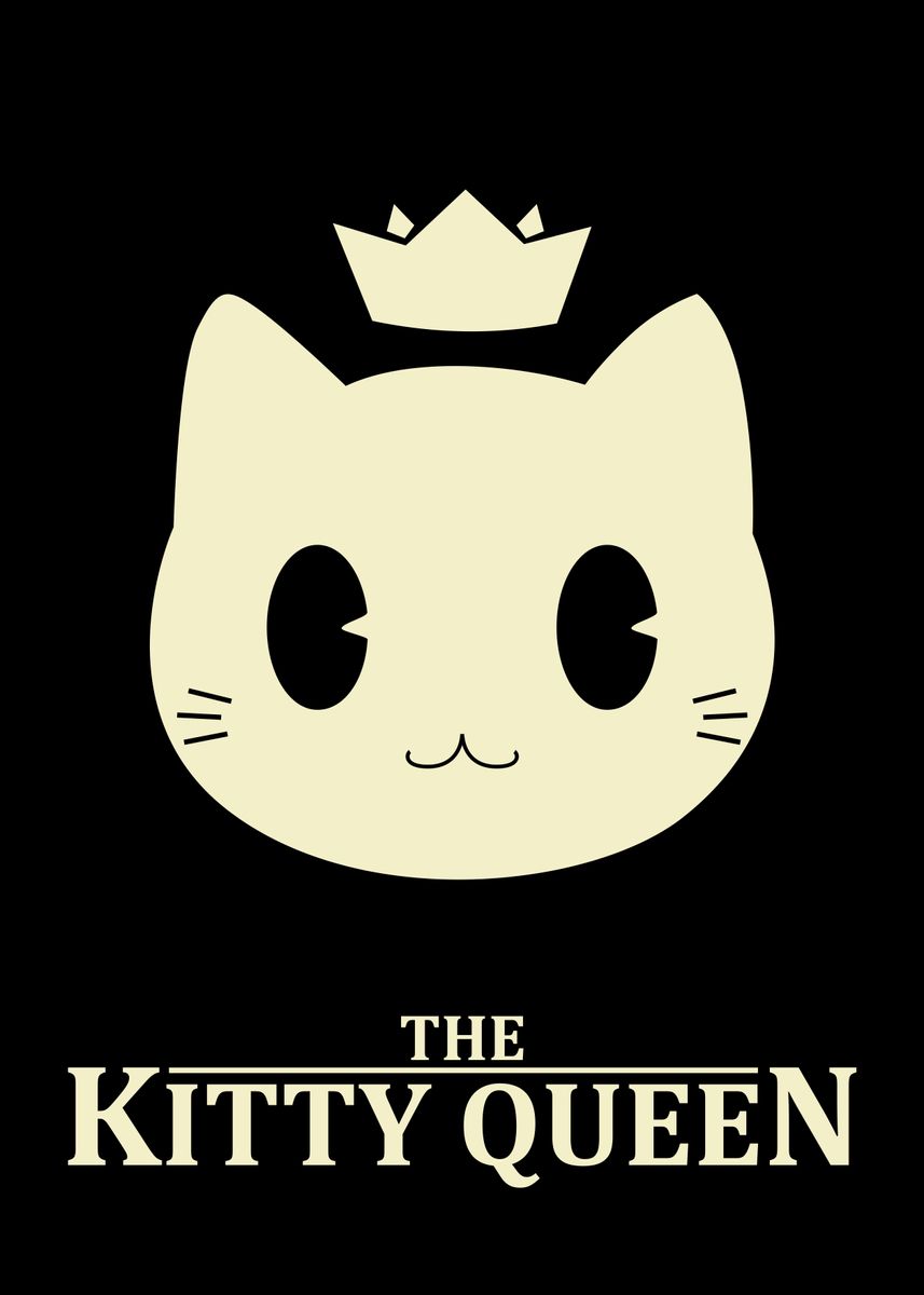 'The Kitty Queen' Poster, picture, metal print, paint by Muezzahero ...