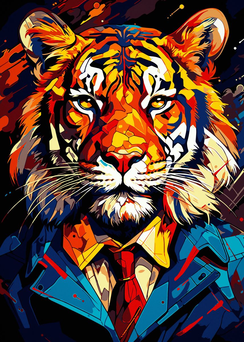 'Gentle Tier' Poster by Aurelie OKon | Displate