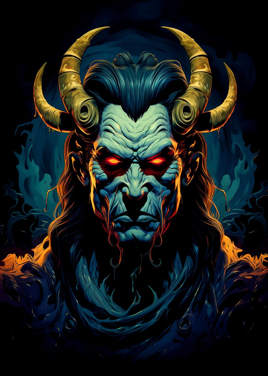 'Devil' Poster, picture, metal print, paint by nha do | Displate