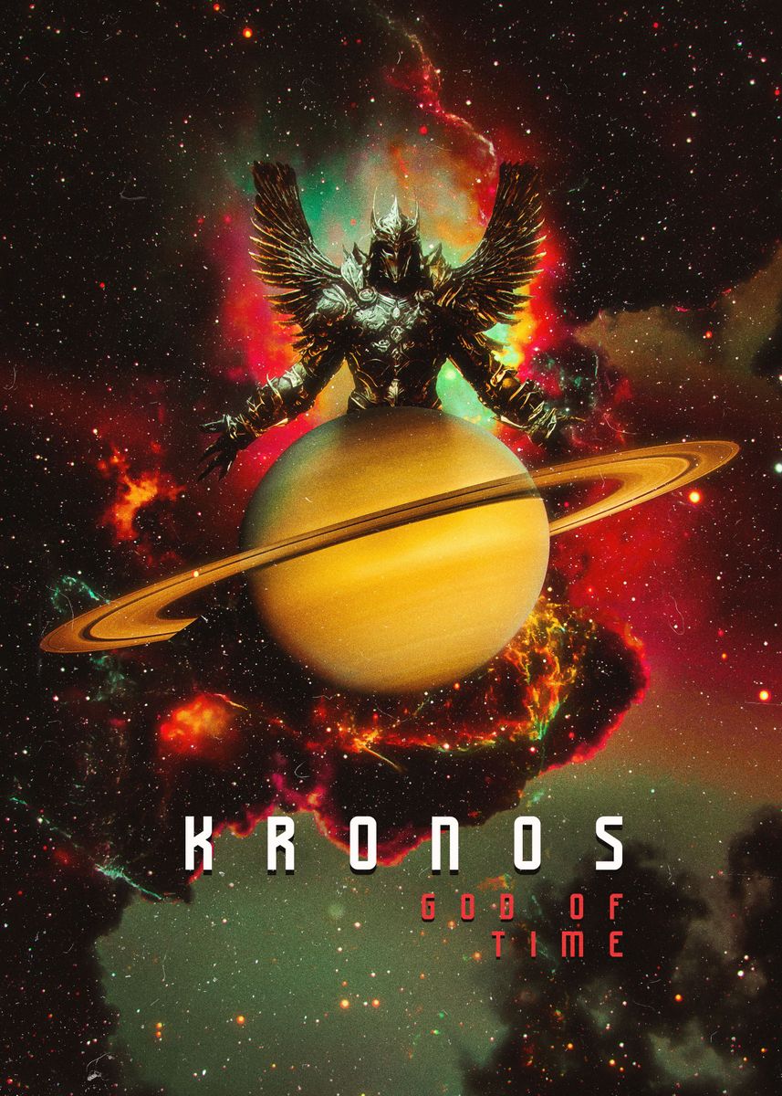 'Kronos Saturn God' Poster, picture, metal print, paint by Vertex ...