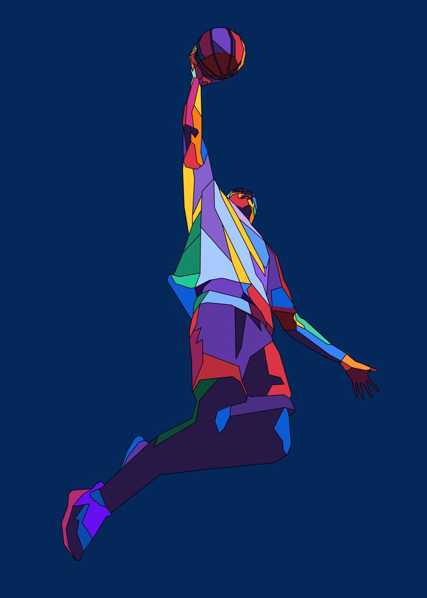 'Basketball Pop Art ' Poster by Ro | Displate