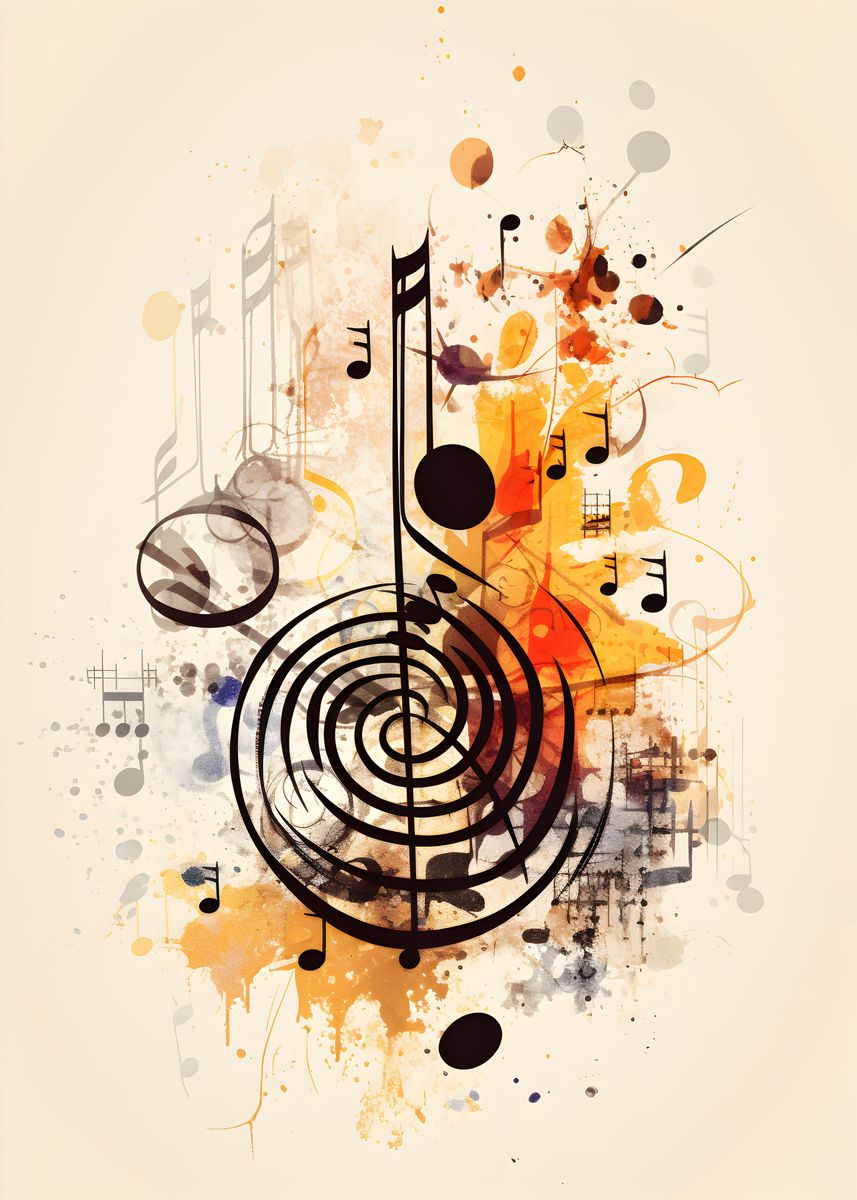 'Music Fantasy' Poster, picture, metal print, paint by PixieFlow | Displate