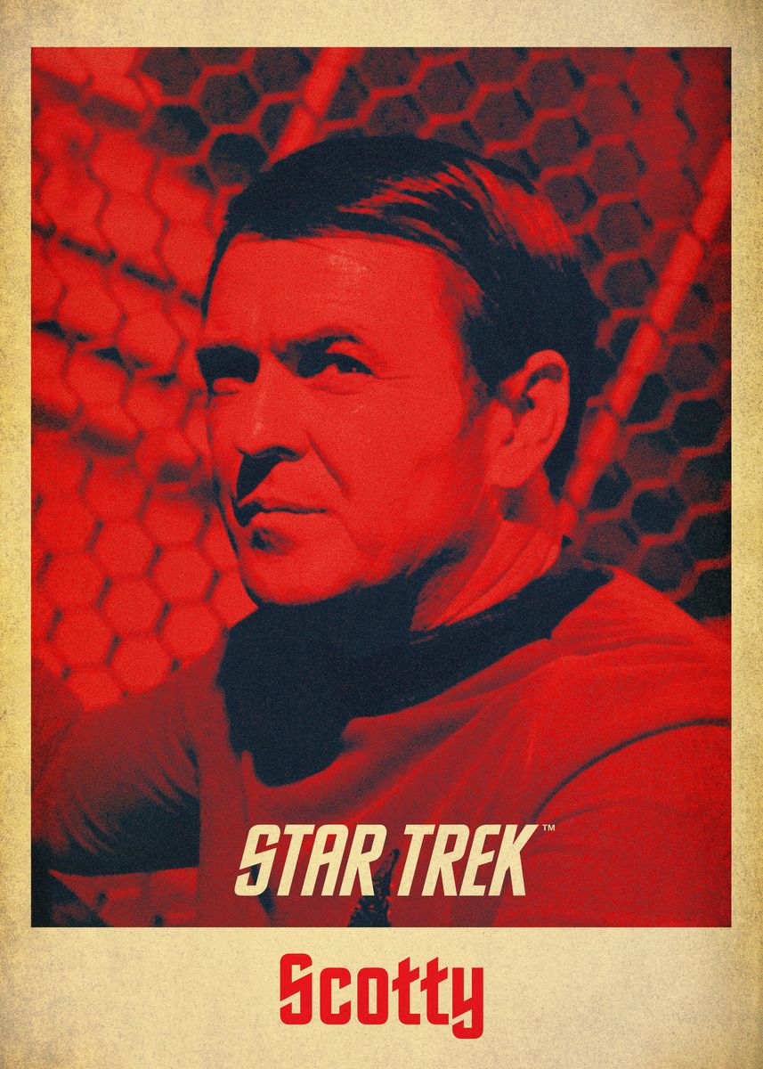 'Scotty Red' Poster, picture, metal print, paint by Star Trek | Displate