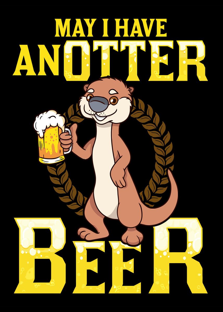 'Funny Beer Pun Drink' Poster by tinalamber | Displate